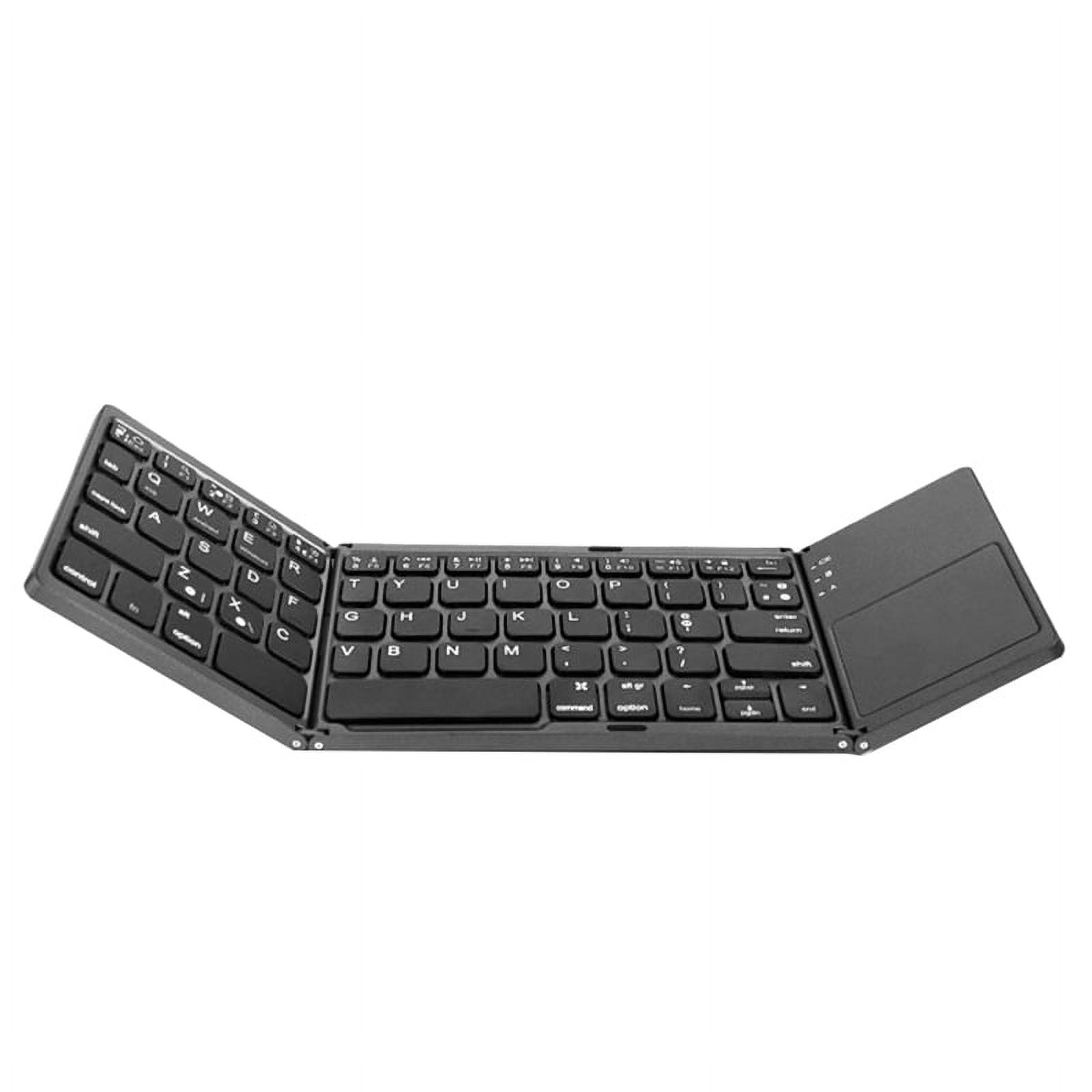 Portable Mini Three Folding Bluetooth Keyboard Wireless Foldable ...