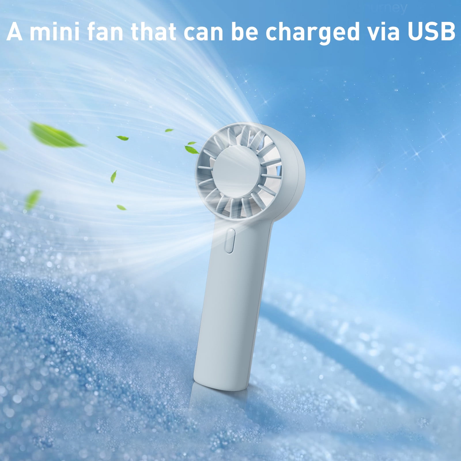 Portable Mini Turbo Handheld Fan, Pocket USB Rechargeable fan with 3 ...