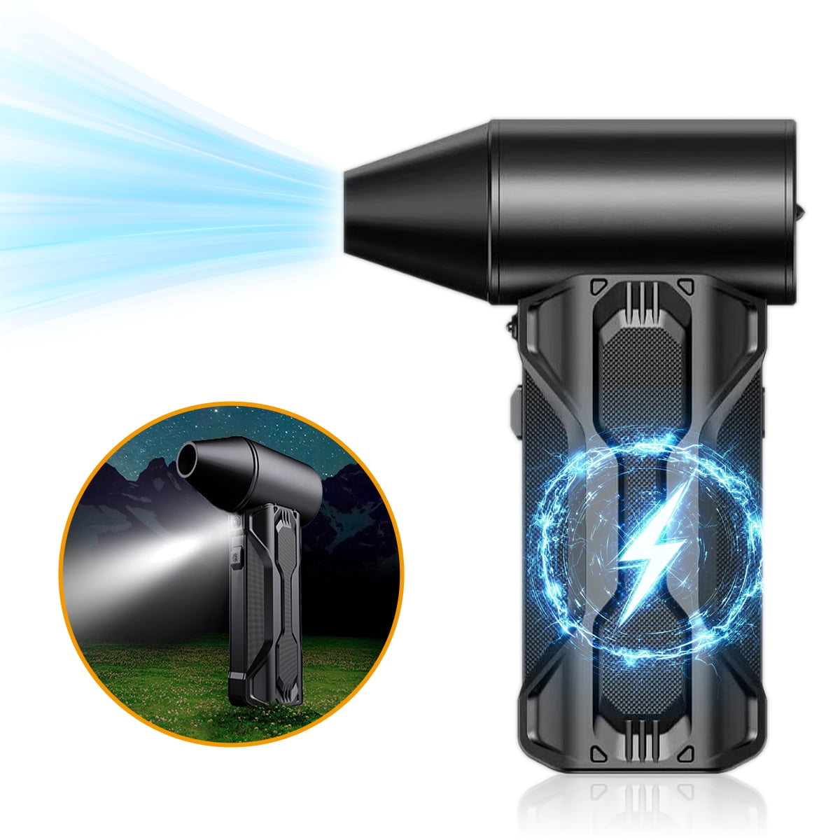 Portable Mini Violent Fan, Turbo Fan with 4000mAh Battery, TYPE-C Fast ...