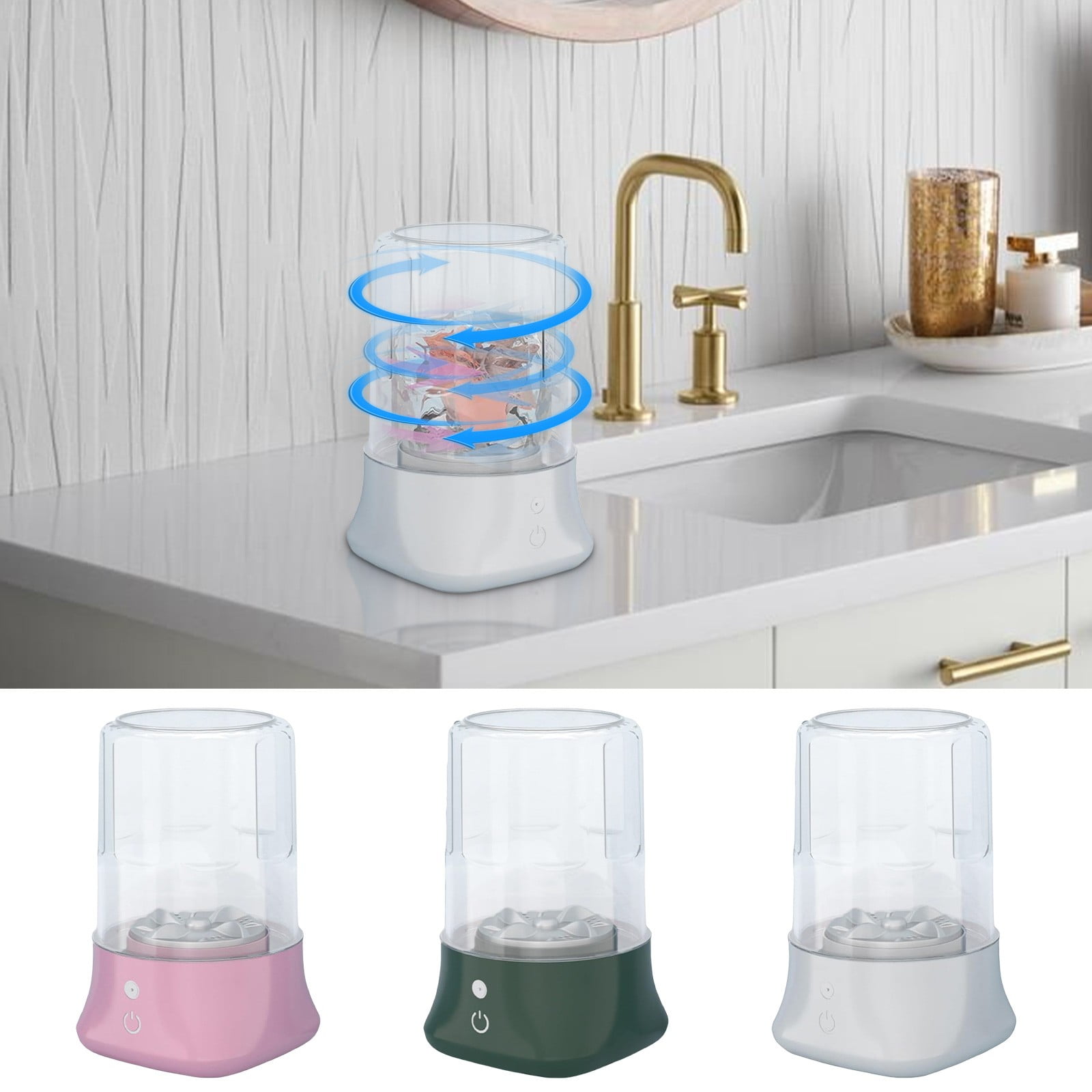 Portable Mini Washing Machine 1L | Rechargeable Battery Washer | Fully ...