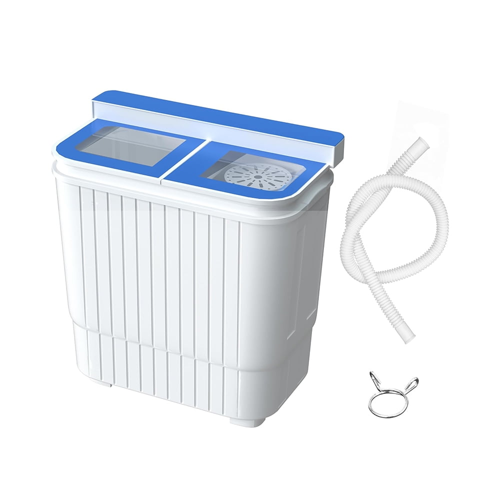 Portable Mini Washing Machine Washer with Twin Tub, Dryer Wash and Spin ...