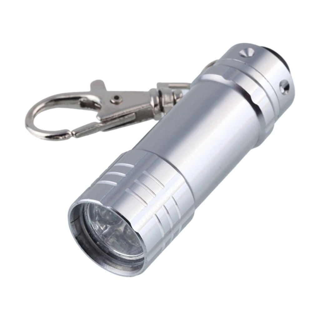 Portable Miniature Aluminum Flashlight With 3 LED Beam Keyring Design ...