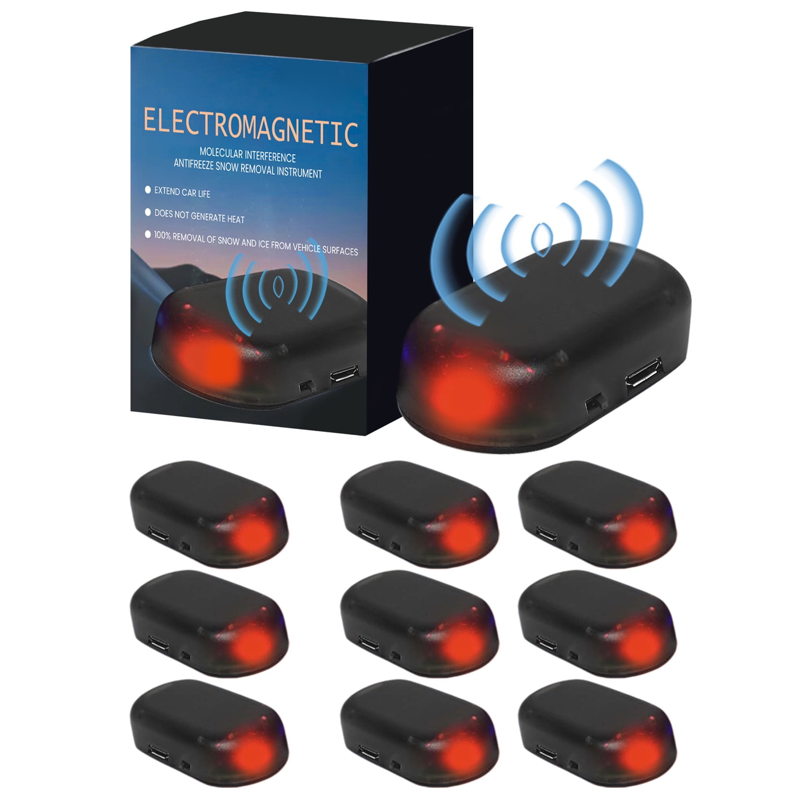 Portable Miniature Car Windshield Deicer Fast Acting Suitable for Snow ...