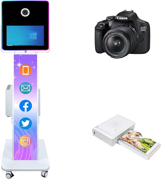 Portable Mirror Photo Booth for Camera with 15.6 Inch Touch Screen ...