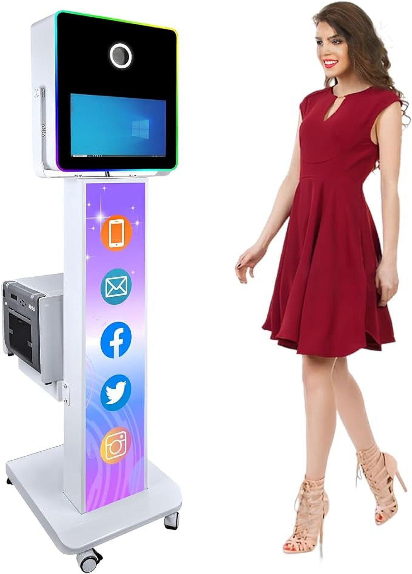 Portable Mirror Photo Booth for Camera with 15.6 Inch Touch Screen ...