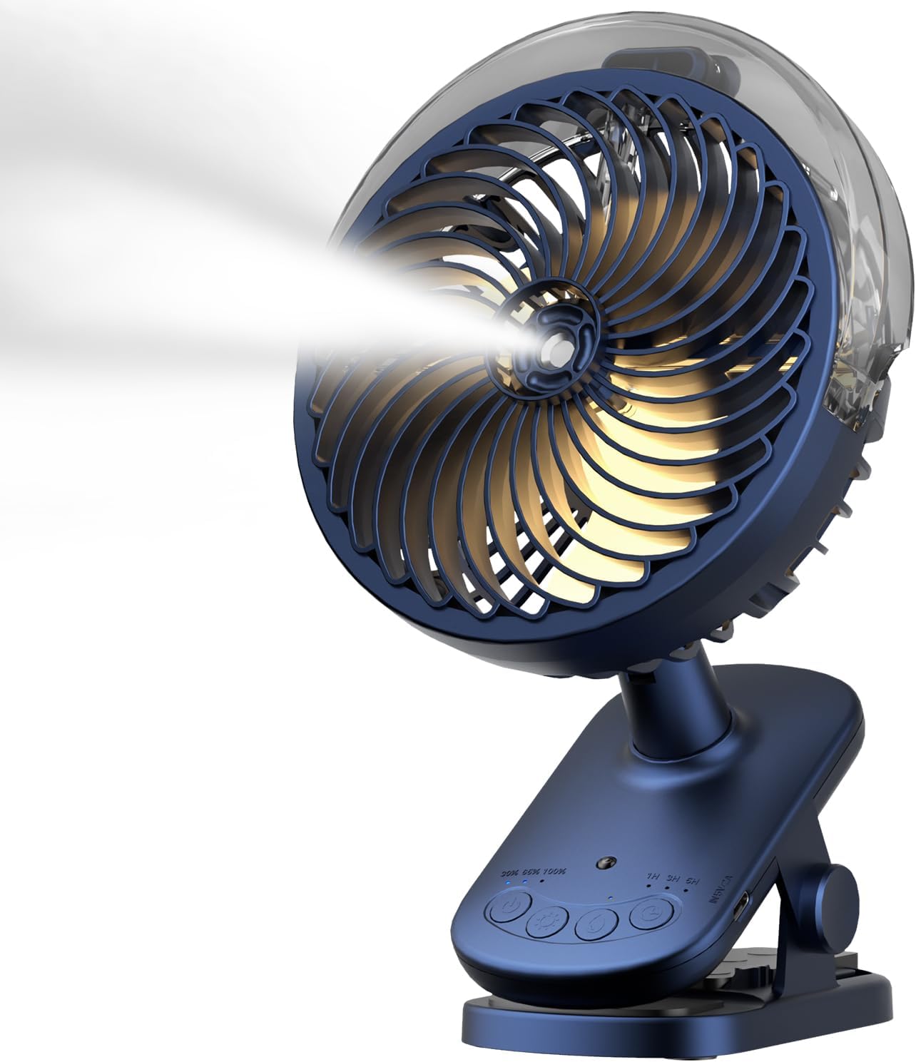 Portable Misitng Fan, 8000mAh Battery Operated Clip On Fan with Clip ...