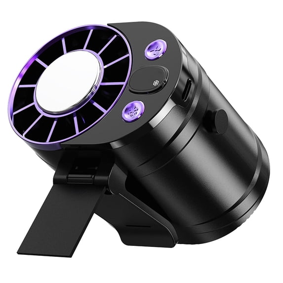 Portable Misting Desk Fan with Foldable Stand, Rechargeable Water Spray ...