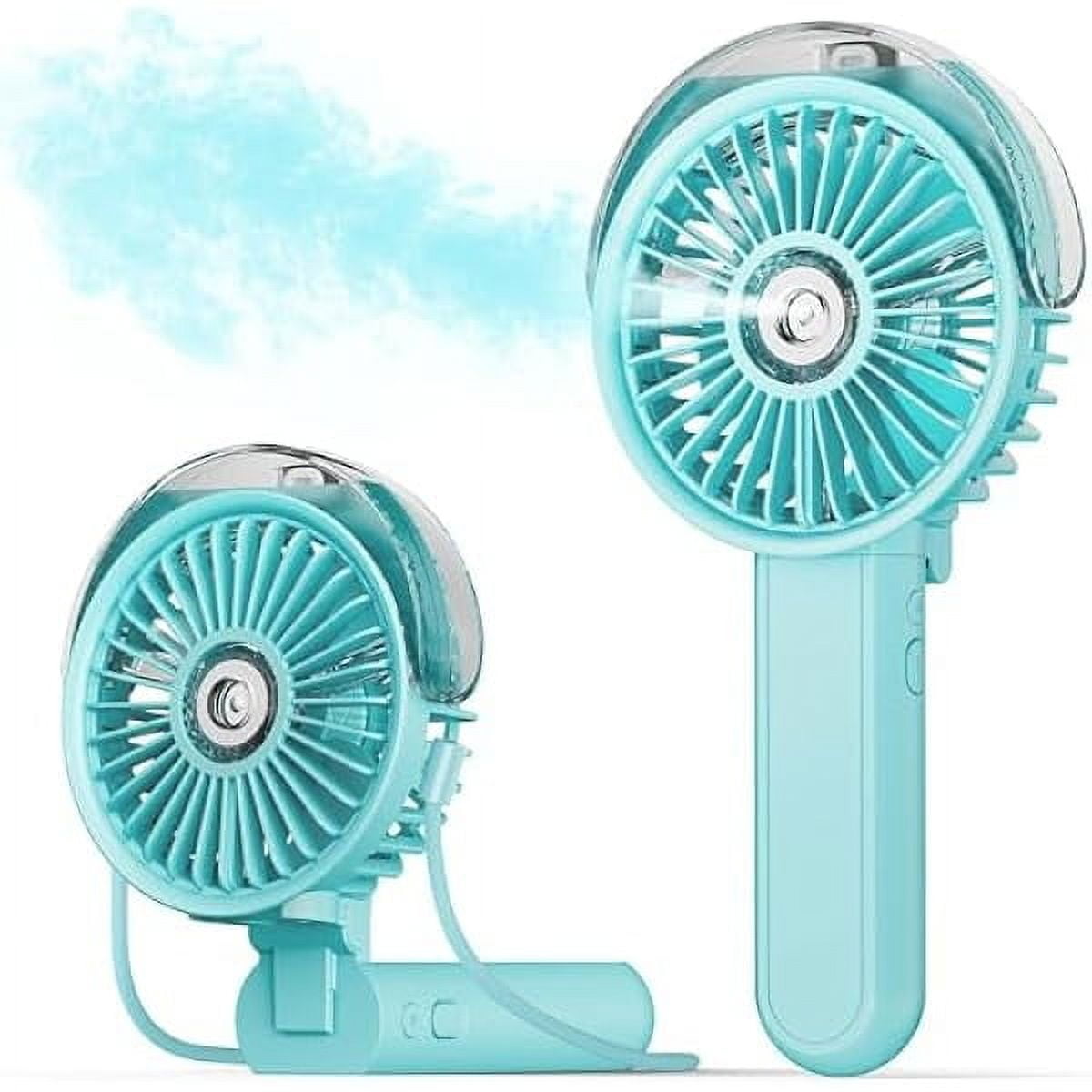 Portable Misting Fan - 180° Foldable Handheld Personal Fan with Mist ...