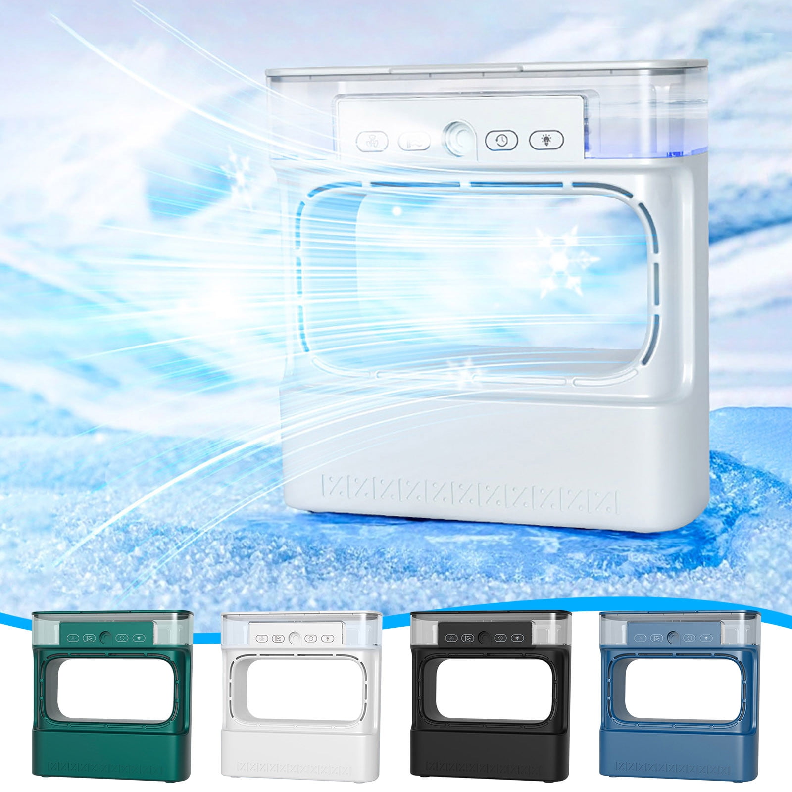 Portable Misting Fan,3 - Speed Desktop Mini Air Conditioner,timer 1-3H ...