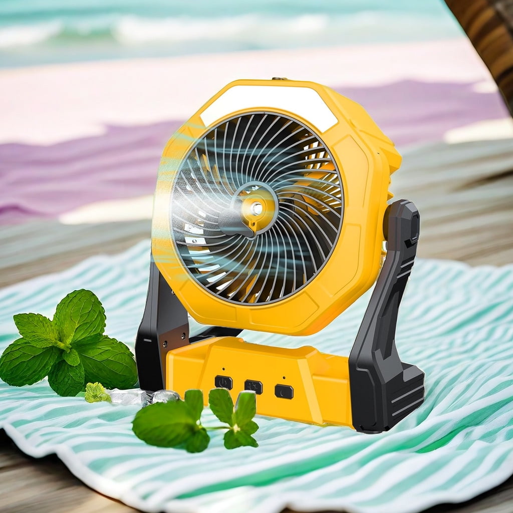 Portable Misting Fan, 8 Inch Cooling Mist Fan, 250ml Water Tank & LED ...