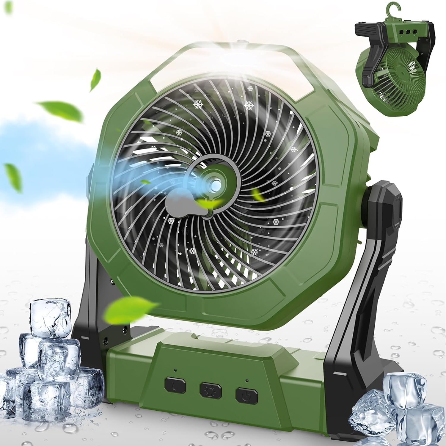 Portable Misting Fans for Outside, Outdoor Camping Fan with Water Spray ...