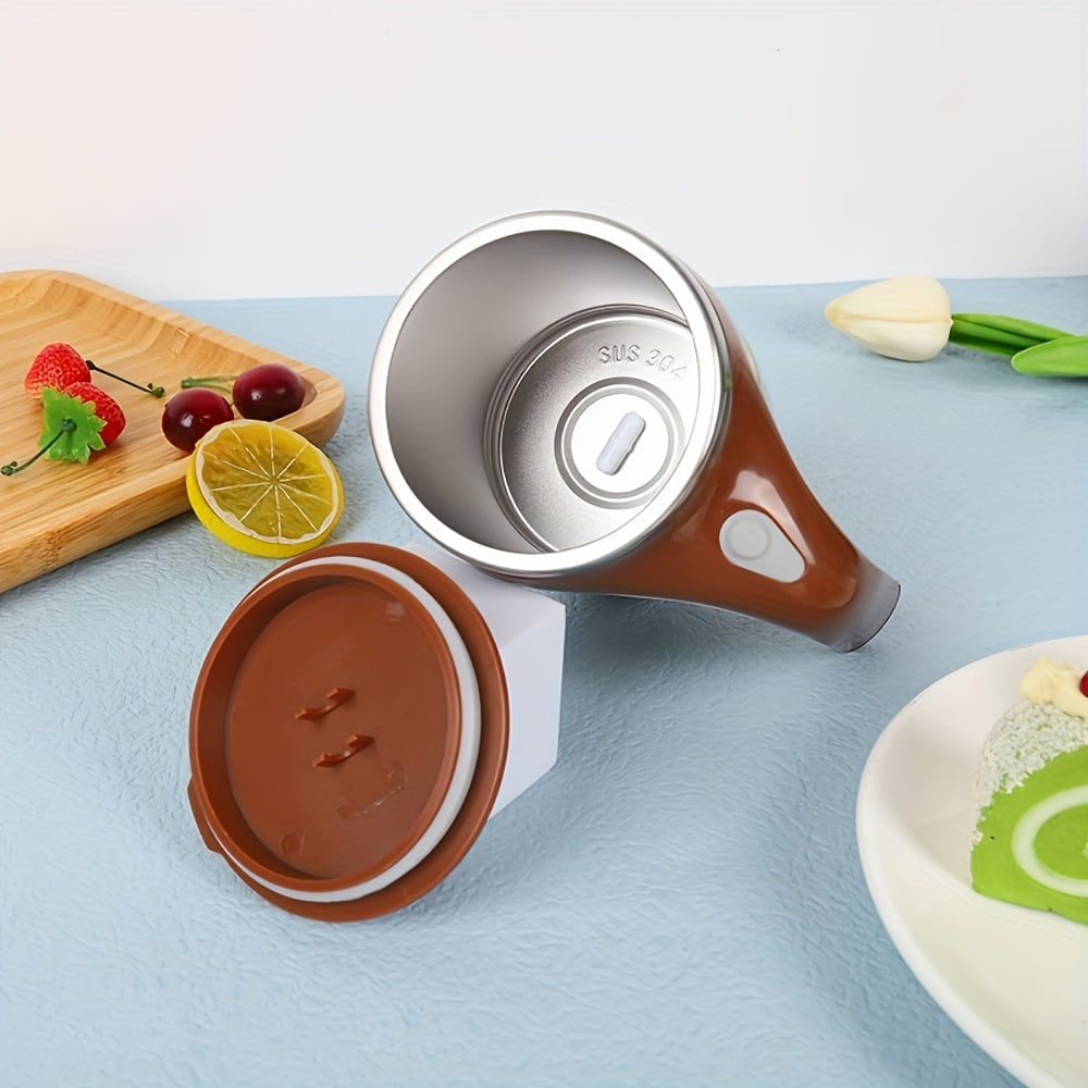 Portable Mixing Cup – Coffee Color Automatic Stirrer with Magnetic ...