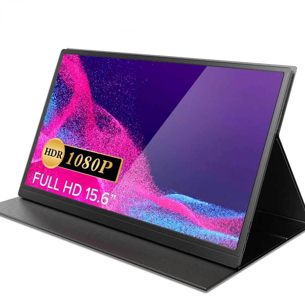 Portable Monitor 15.6'' 1080P FHD Laptop Monitor USB C Gaming Monitor ...