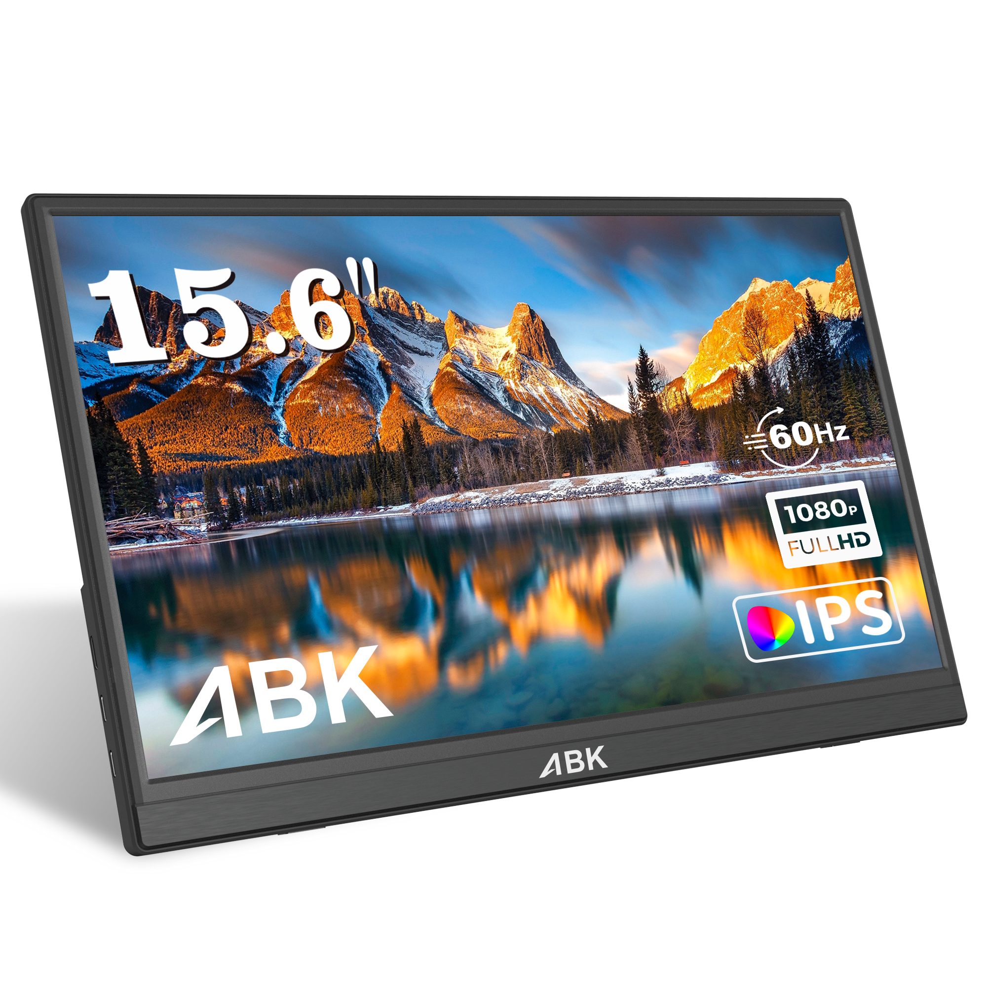 Portable Monitor 15.6" IPS FHD Travel Gaming Monitor 1080P HDR Laptop ...