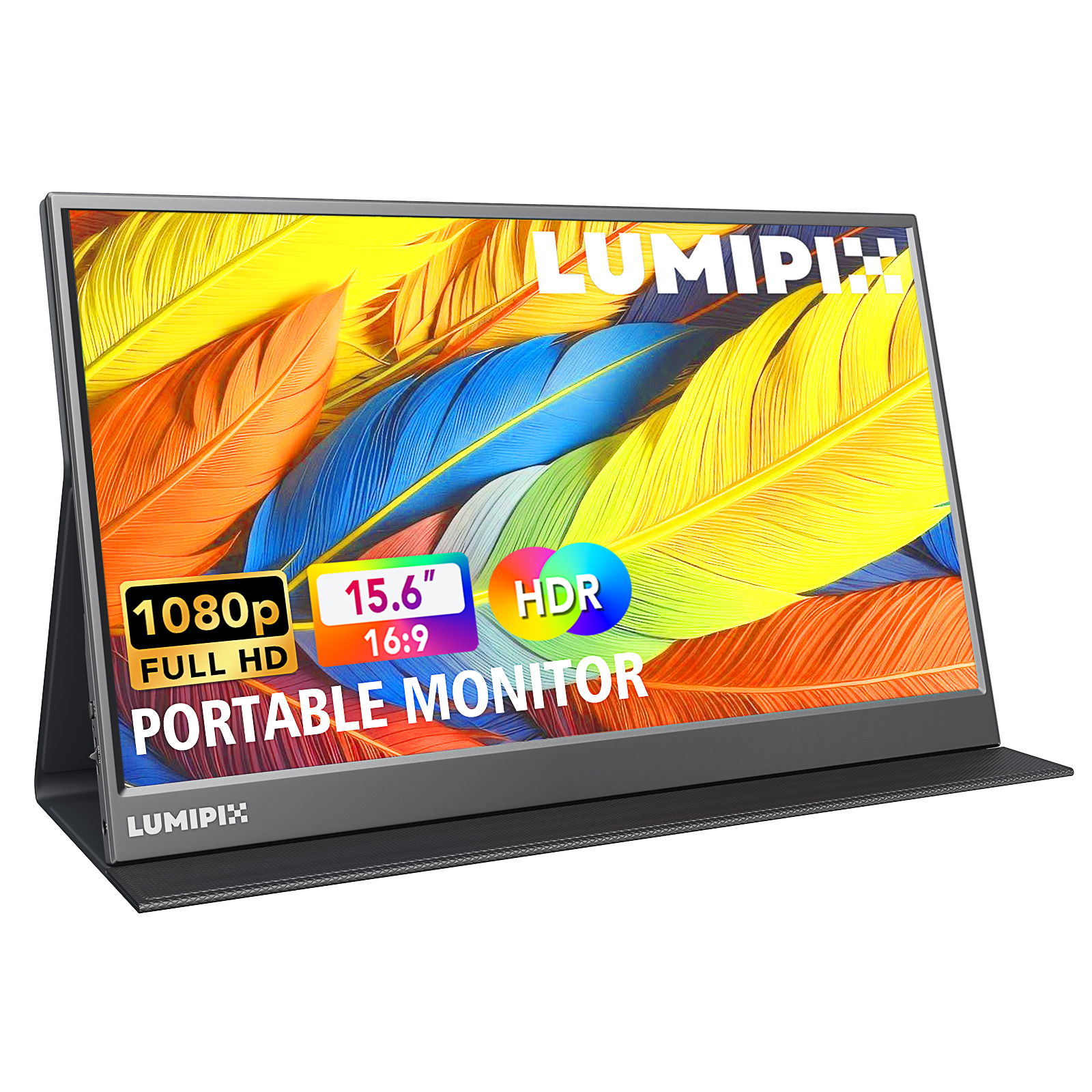 Portable Monitor 15.6 Inch 1080P FHD USB-C HDMI Ultra-Slim Travel ...