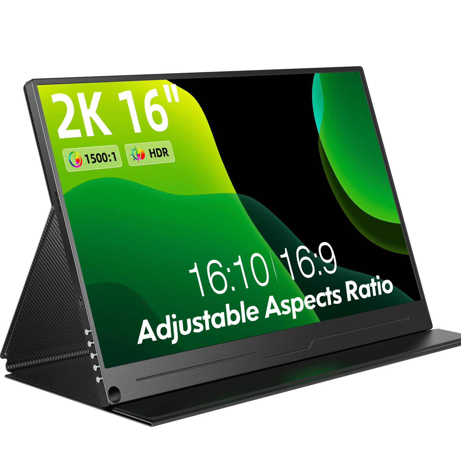 Portable Monitor 16" 2K QHD USB C Display 2560*1600 Second Extended ...