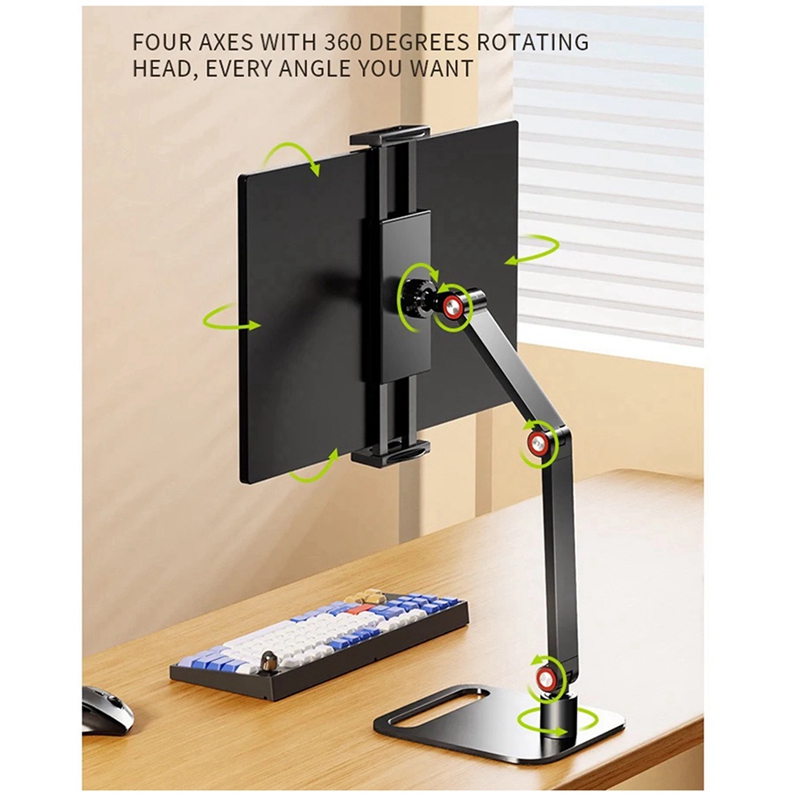 Portable Monitor Stand Adjustable 360° Swivel Bracket Tablet Holder ...