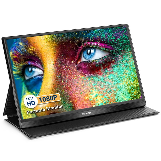 Corprit 15 Inch Portable Computer Monitor, 1080P IPS USB C HDMI, Second ...