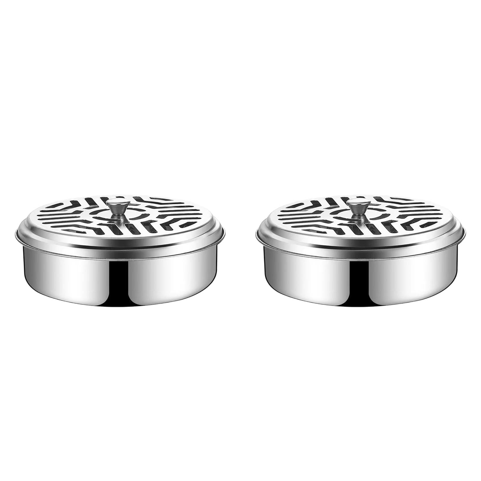 Portable Mosquito Coil Holder with Handle, Fireproof Stainless Steel ...