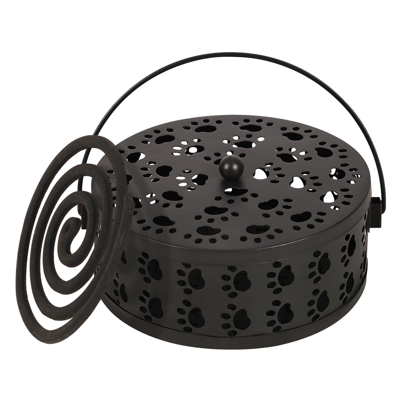 Portable Mosquito Coil Holder, Iron Mosquito Incense Holder with Handle ...