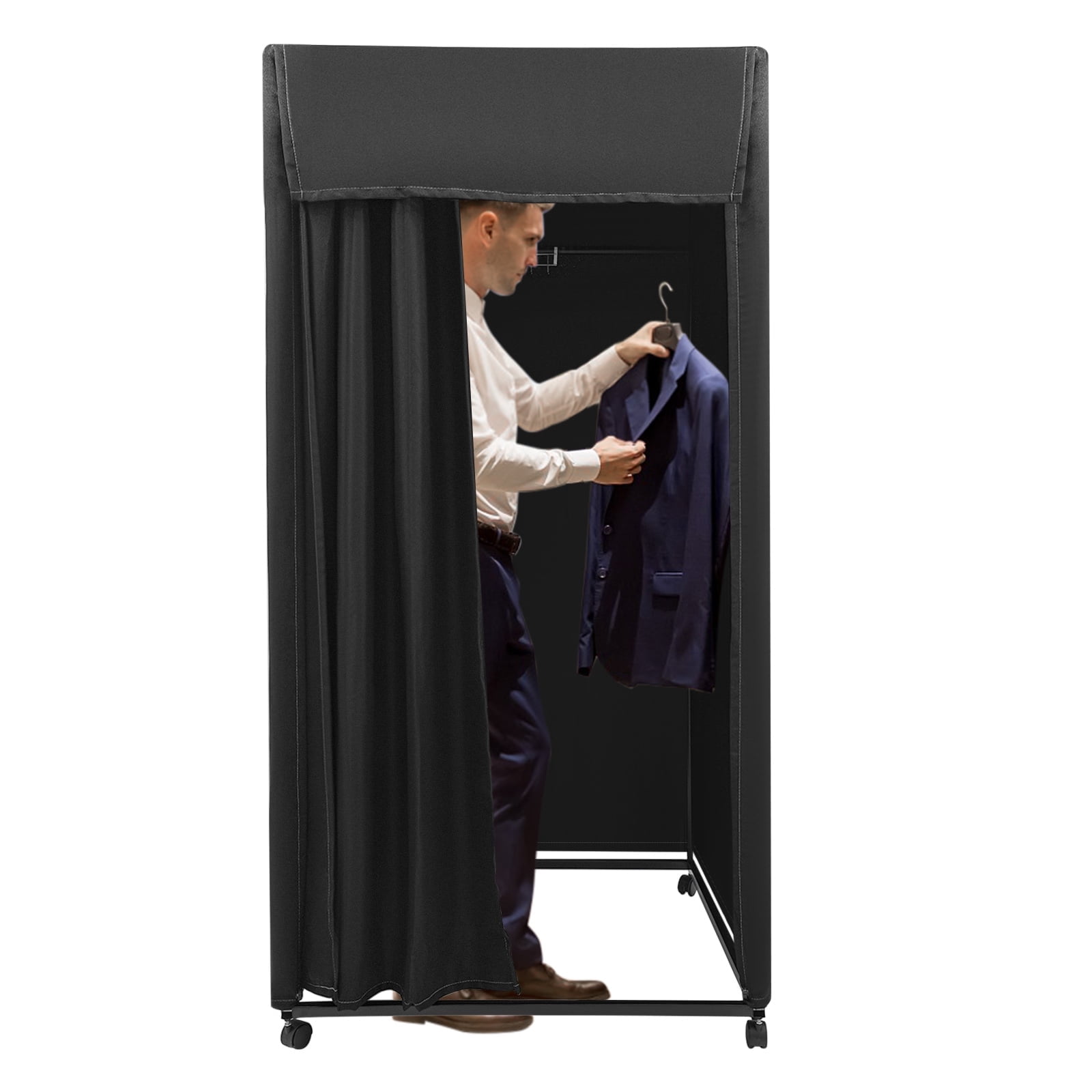 Portable Movable Dressing Room with Wheels, Fitting Room, Changing Room ...