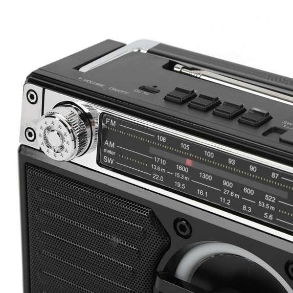 Portable Multi,Band Radio w/ , FM/AM/SW, USB/Card Playback, 18Hr ...