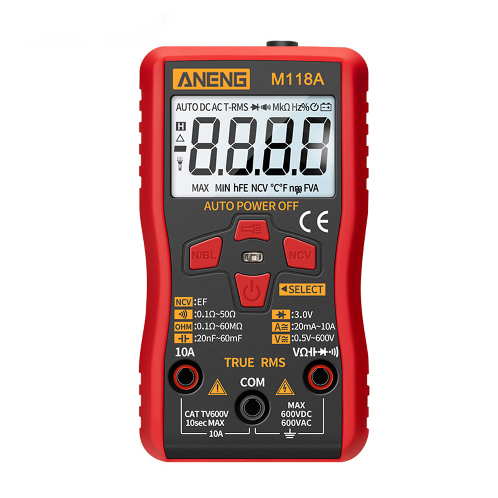 Portable Multimeter High Precision LCD Monitor Full Auto Range Non ...