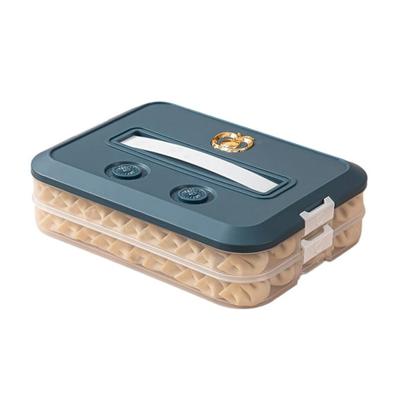 Portable Multiple Layer Storage Box for Dumpling and Snacks With Lid ...