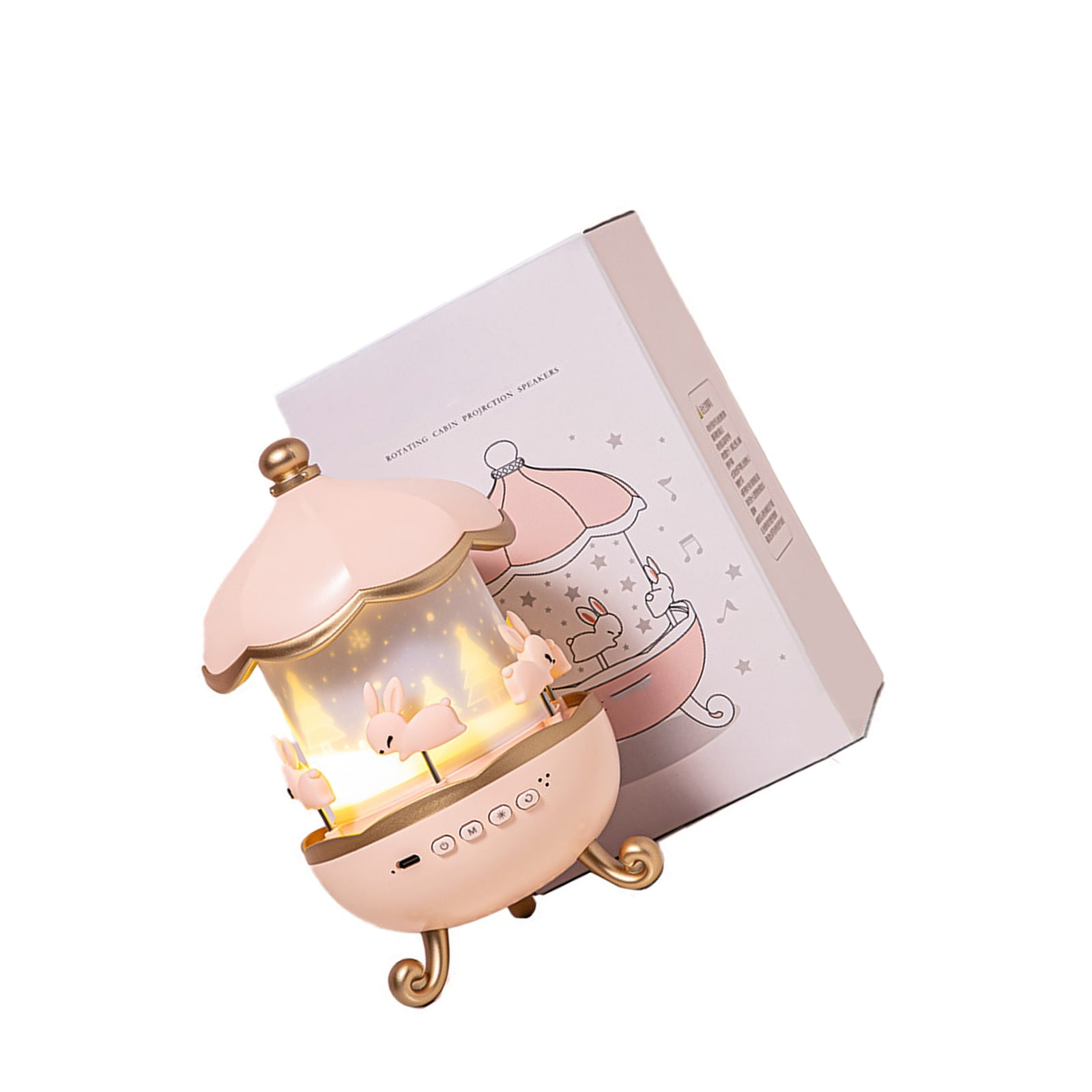 Portable Music Box Star Projector with 1200mAh 12 Immersive Visual ...