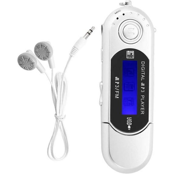 Portable Music MP3 USB 2.0 Player With LCD Screen FM Radio Voice Memory ...
