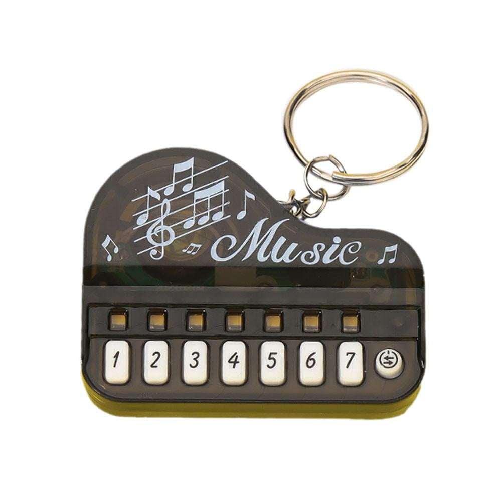 Portable Musical Instrument Toy Piano Keychain Mini Electronic Keyboard ...
