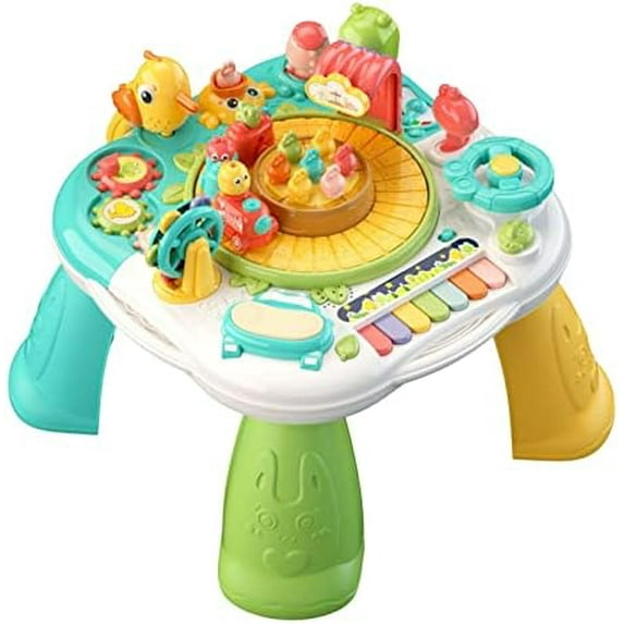 Portable Musical Learning Table with Light Educational Table Children ...
