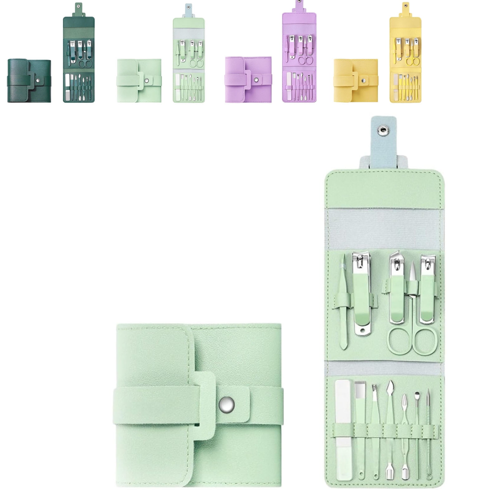 Portable Nail Clipper Set 12/16PCS,Professional Manicure & Pedicure Kit ...