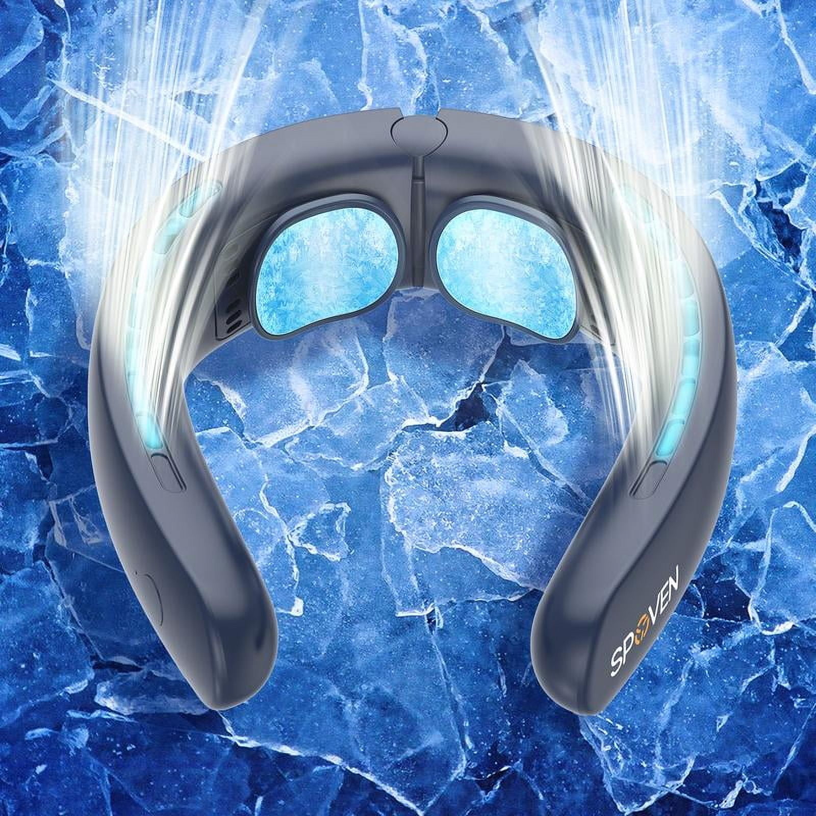 Portable Neck Fan, 3 Speeds Bladeless Fan,Heat Sink, 4000mAh ...