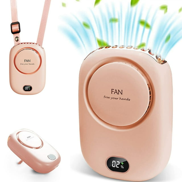 Portable Neck Fan, 3 Speeds, Mini Hanging Neck Fan with Adjustable ...