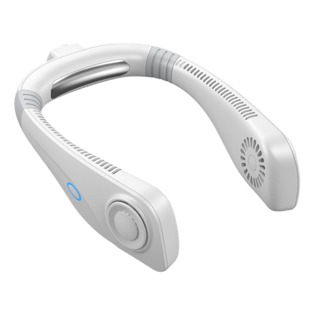 Portable Neck Fan, 5 Speed Wind Adjustment, Hands-Free Rechargeable ...