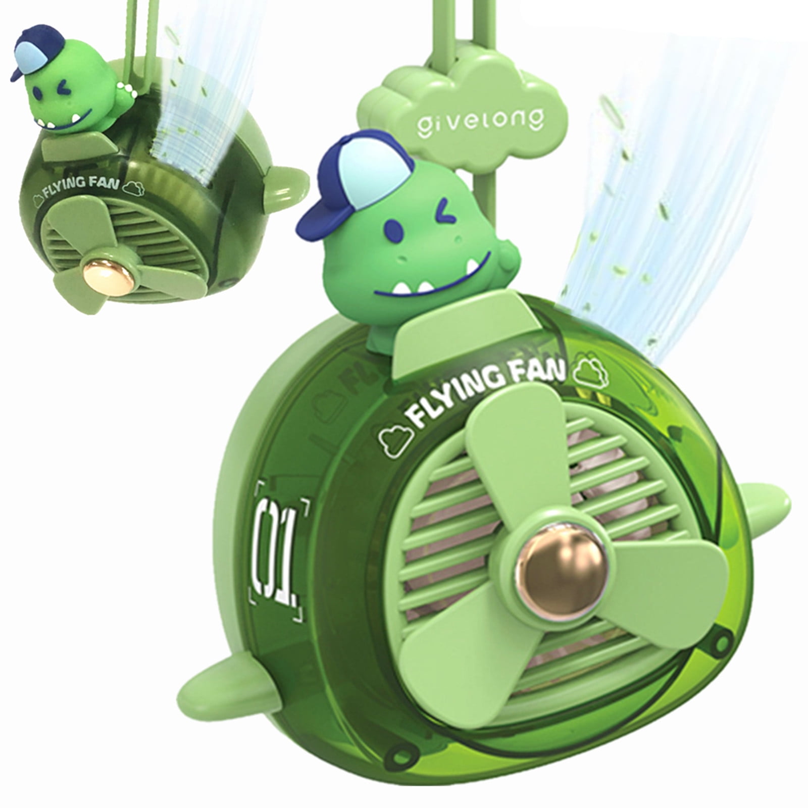 Portable Neck Fan Cute,Kids Handheld Mini Fan,USB Rechargeable Personal ...