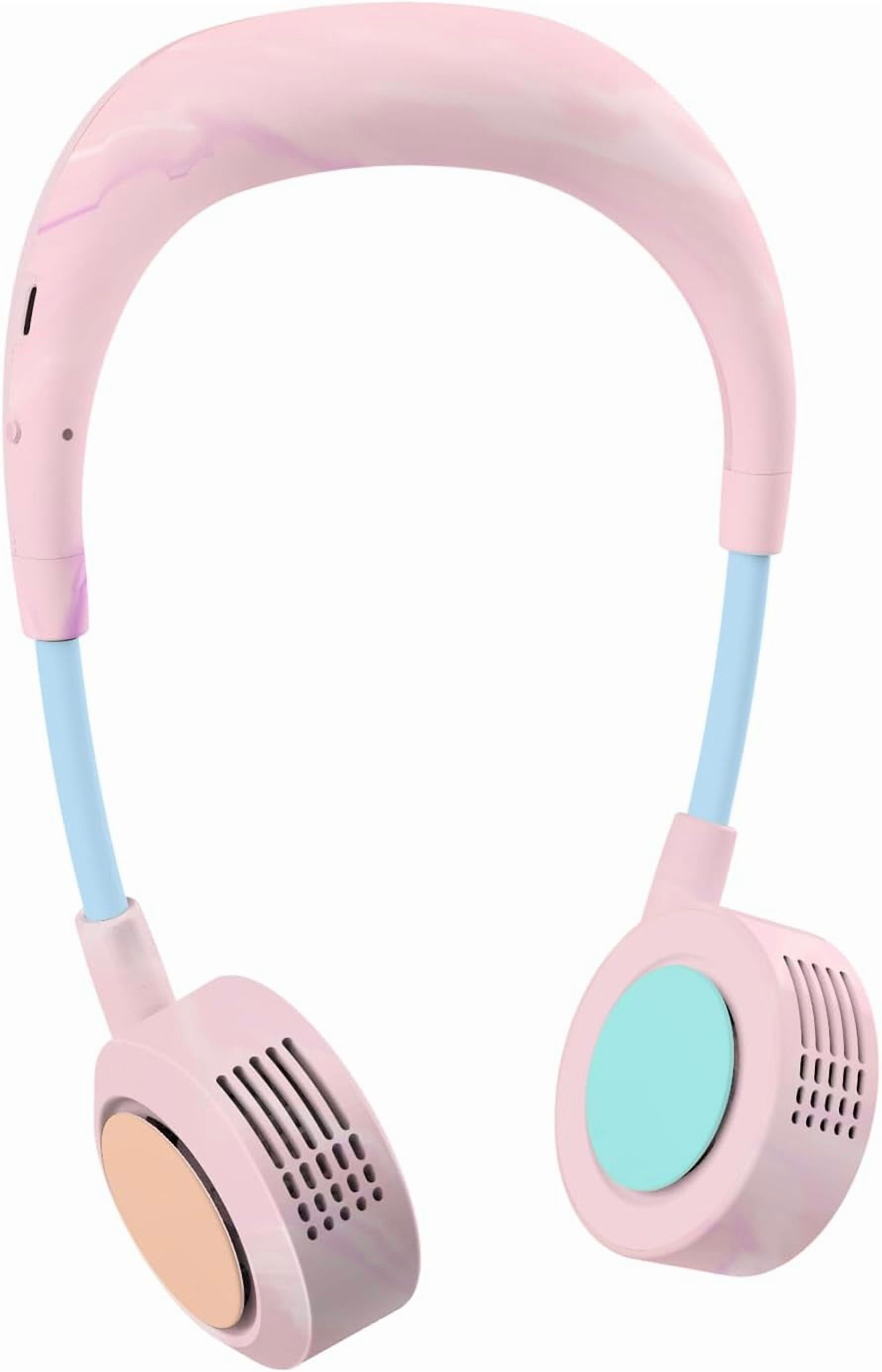Portable Neck Fan, Hand-Free Fan, 5 Speeds, Foldable, Twistable ...