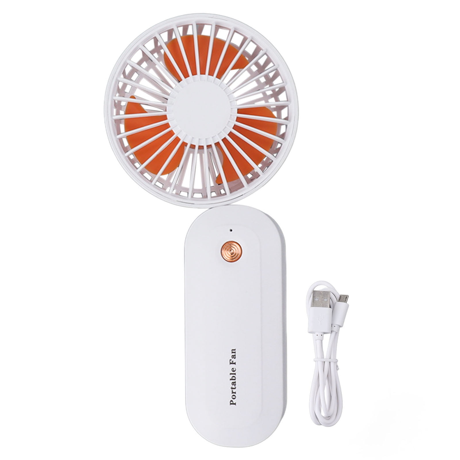 Portable Neck Fan Mini Hanging Handheld 3 Speed Battery Operated USB ...