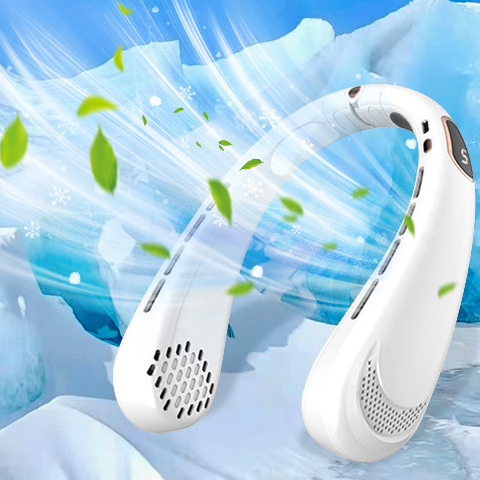 Portable Neck Fan,New Hands Free Bladeless Fan, 4000mAh Rechargeable ...