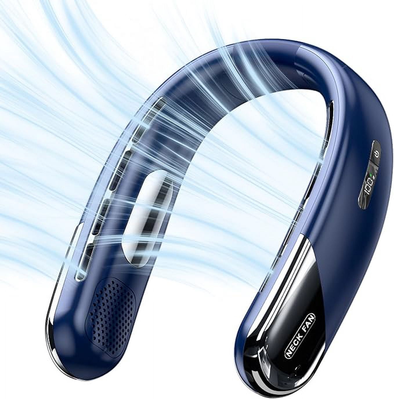 Portable Neck Fan Personal 4000mah Bladeless Cooling Neck Fan Blow Cold ...