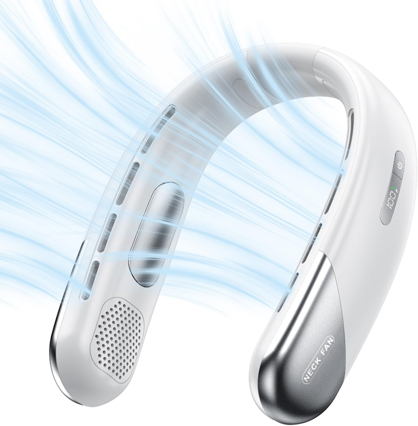Portable Neck Fan Personal 4000mah Bladeless Cooling Neck Fan Blow Cold ...