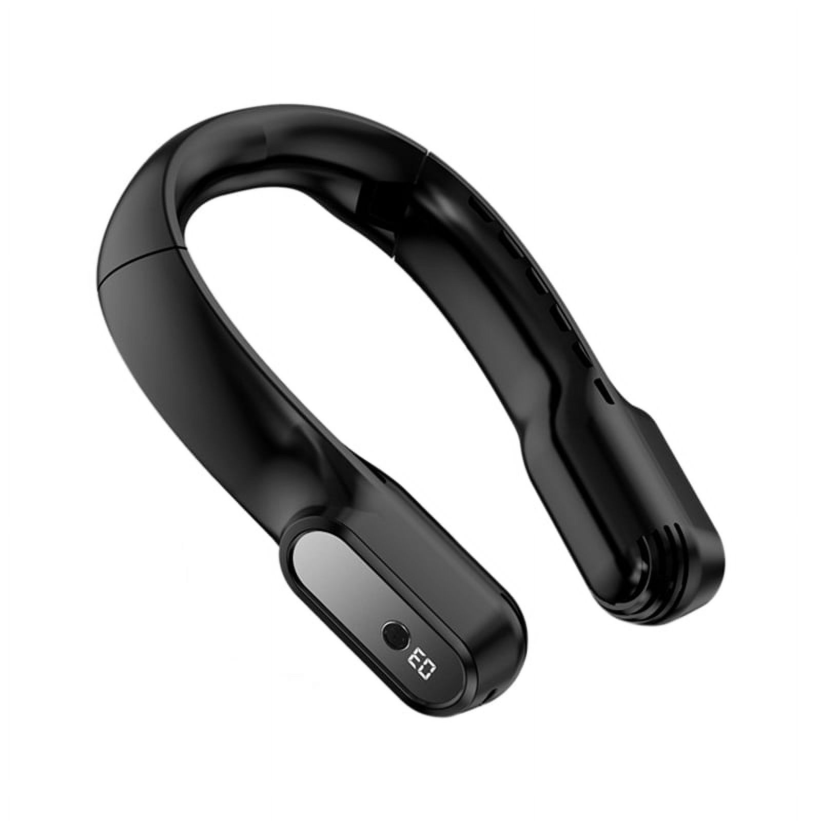 Portable Neck Fan USB Rechargeable Bladeless Fans Electric Fan Silent ...