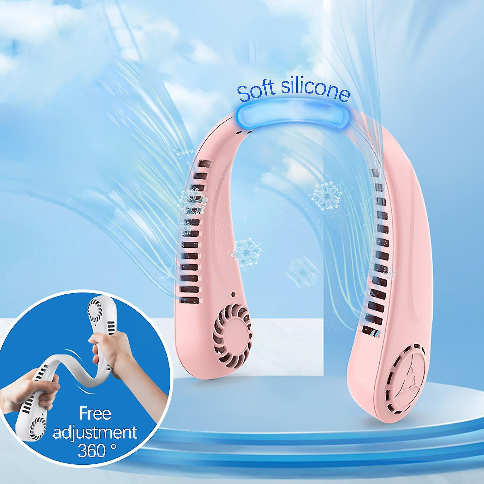 Portable Neck Fans Bladeless Neck Fans Rechargeable Wearable Personal ...