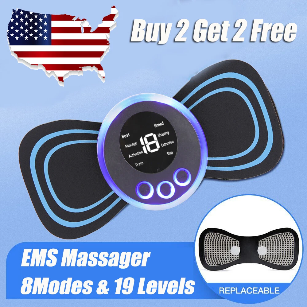 Portable Neck Massager Back Full Body Stimulator Pain Relief Muscle ...