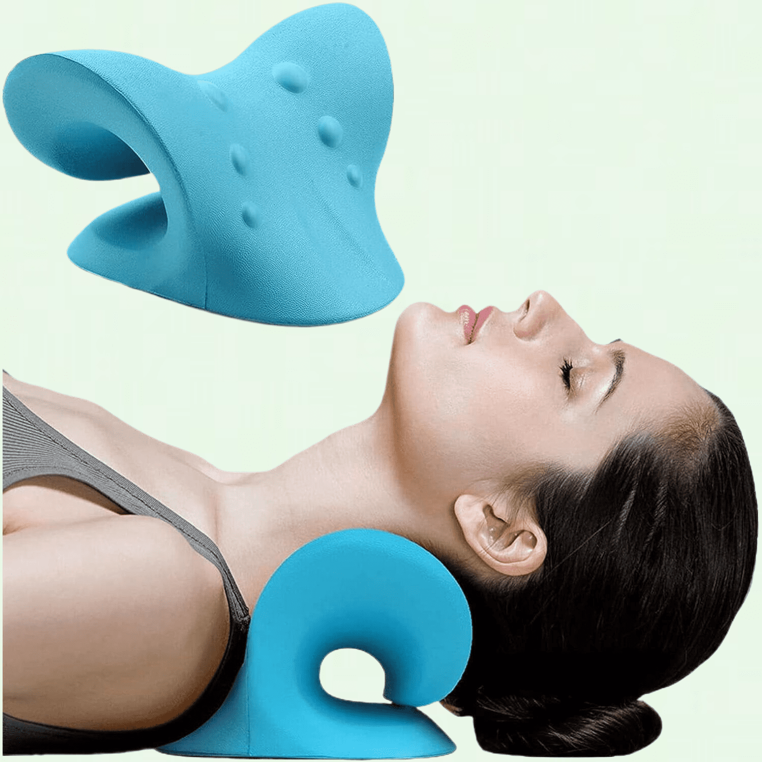 Portable Neck Stretcher Support Pillow for Posture Correction and ...