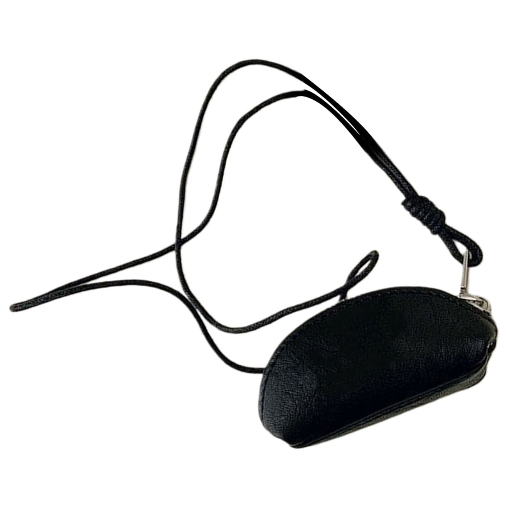 Portable Neck Wallet For Keys Coin Cards Hands Release PU Organizers ...