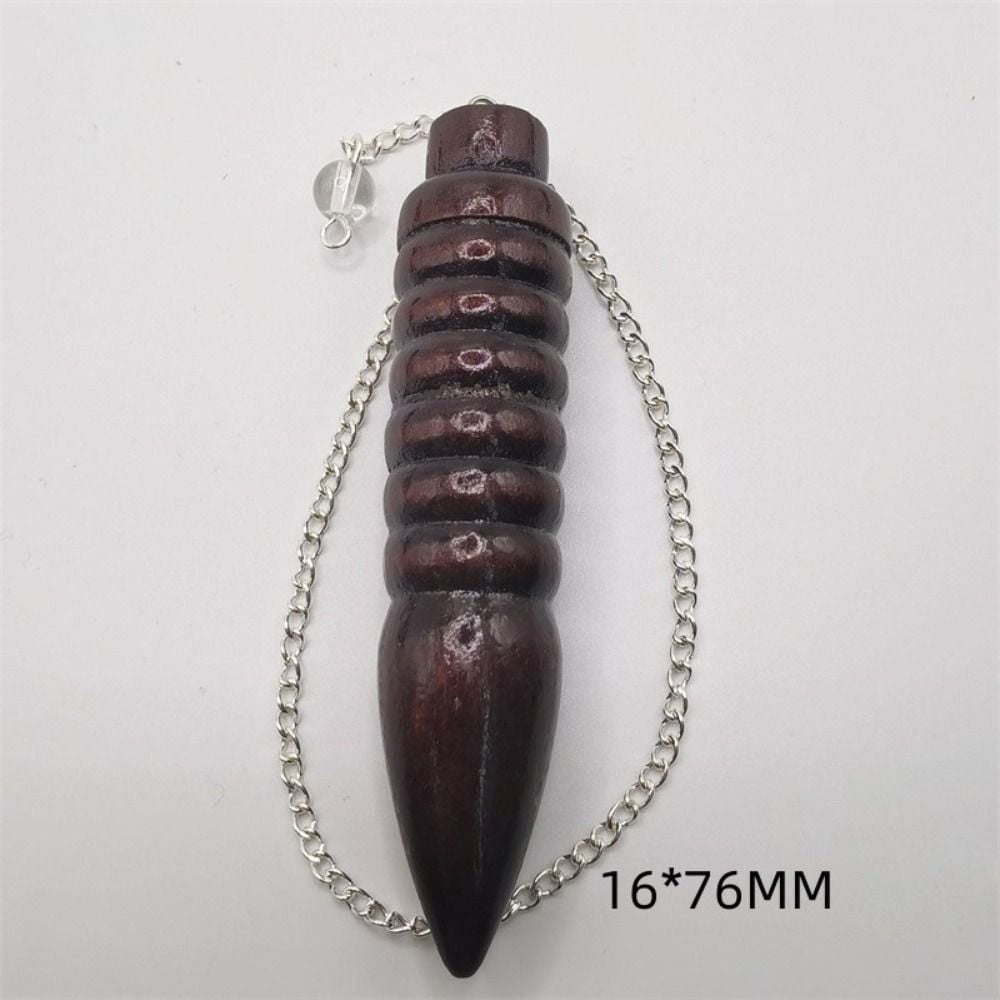 Portable New Design Amulet Dowsing Healing Reiki Spiritual Pendulo Round Cone Pattern Natural ...