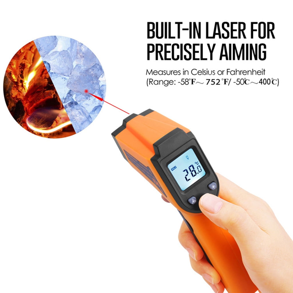 Portable Non-contact Infrared Thermometer Digital Thermometer -50 ° C ...
