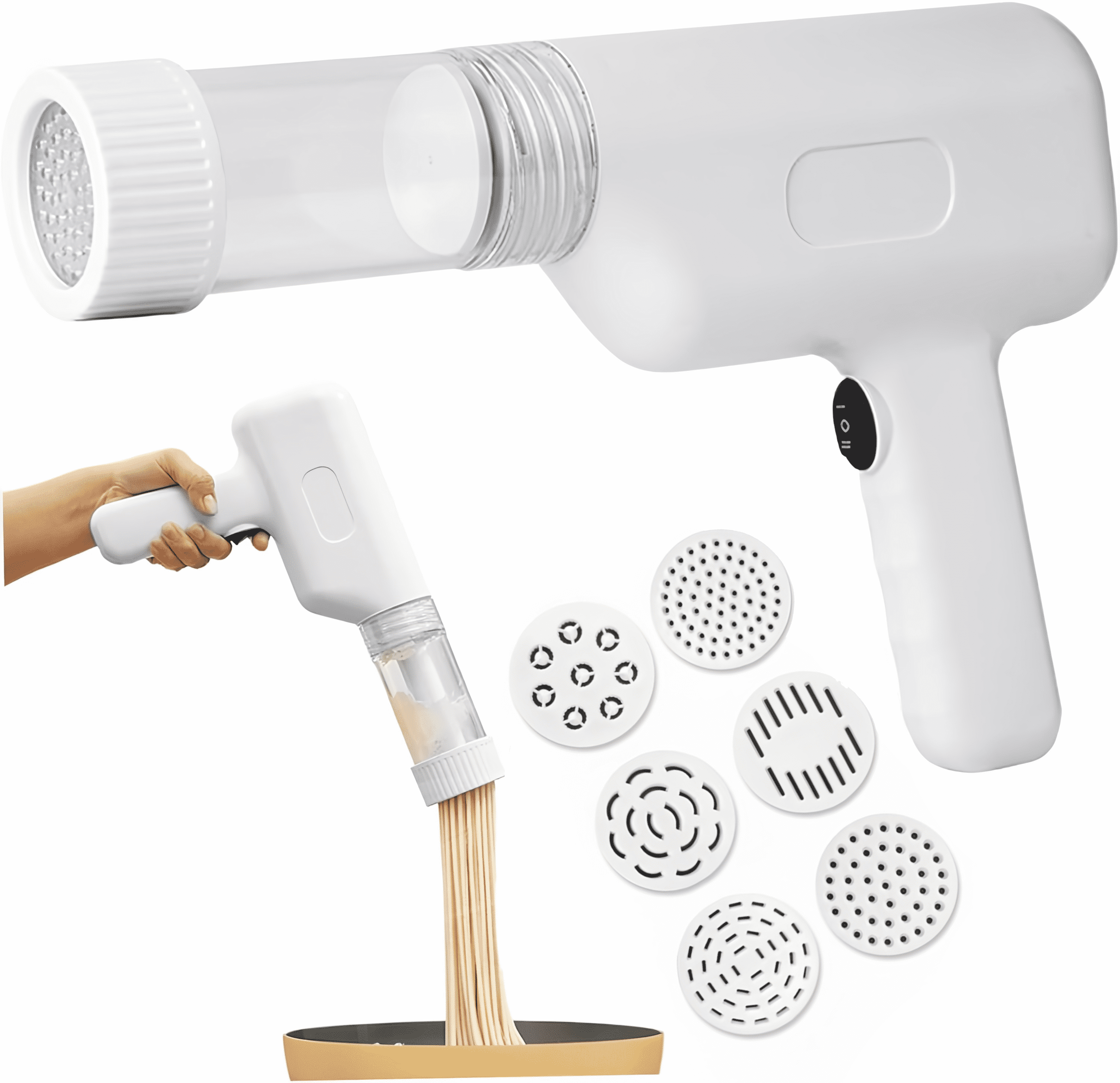 Portable Noodle Maker,6-in-1 Electric Pasta Makers,Ramen Maker Machine ...